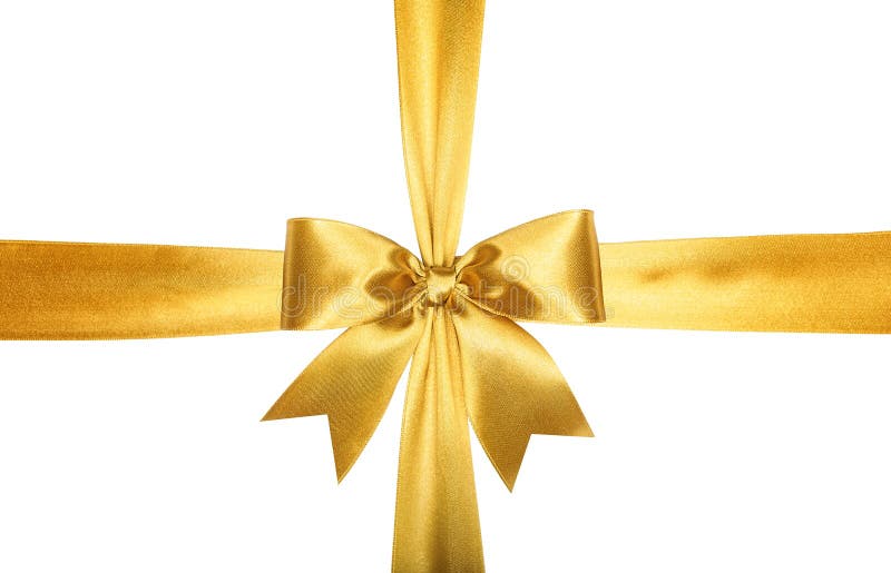 Big Gold Ribbon Bow at Kimberly Clifton blog