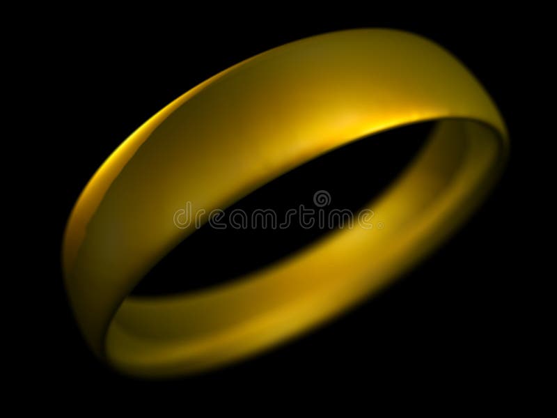 Gold ring stock illustration. Illustration of jewelry - 4538254