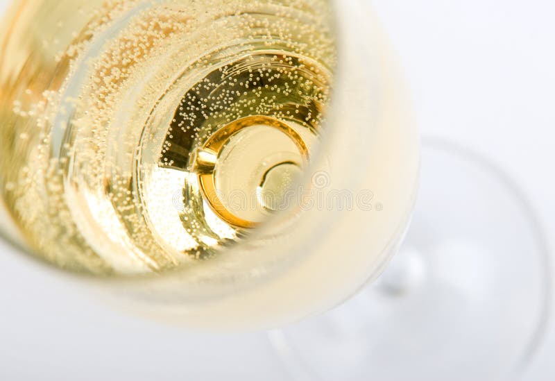 Gold ring in champagne stock photo. Image of diamonds - 5316560