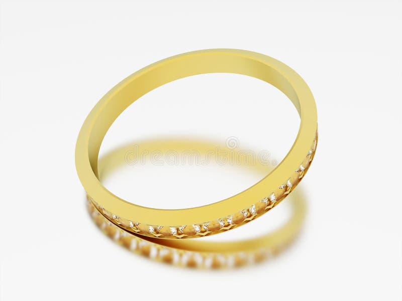Gold ring stock illustration. Illustration of honeymoon - 31967182