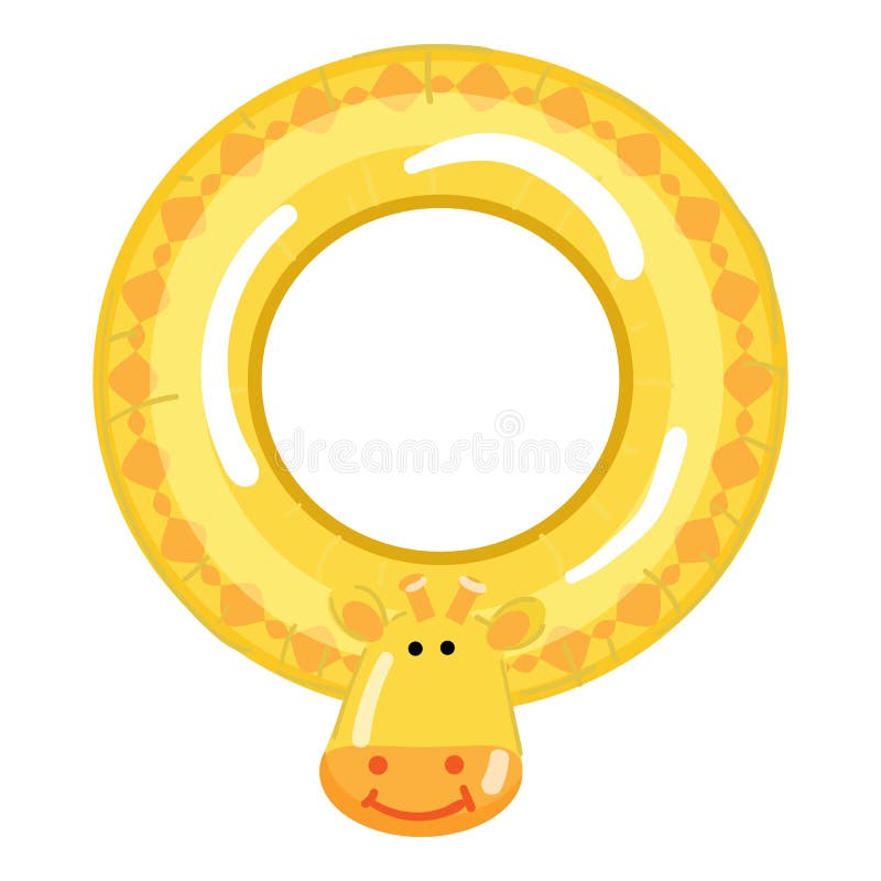 Gold Ring Icon Cartoon Vector. Summer Pool Stock Vector - Illustration ...