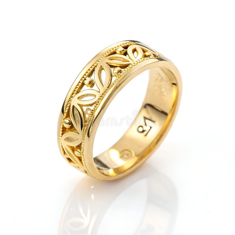 Gold Ring stock illustration. Illustration of fine, golden - 357105646