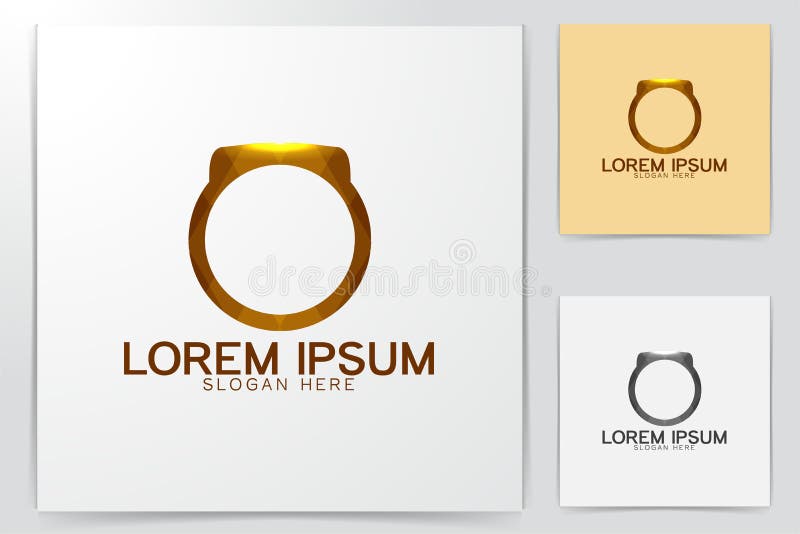 Gold Ring Logo Ideas. Inspiration Logo Design. Template Vector ...
