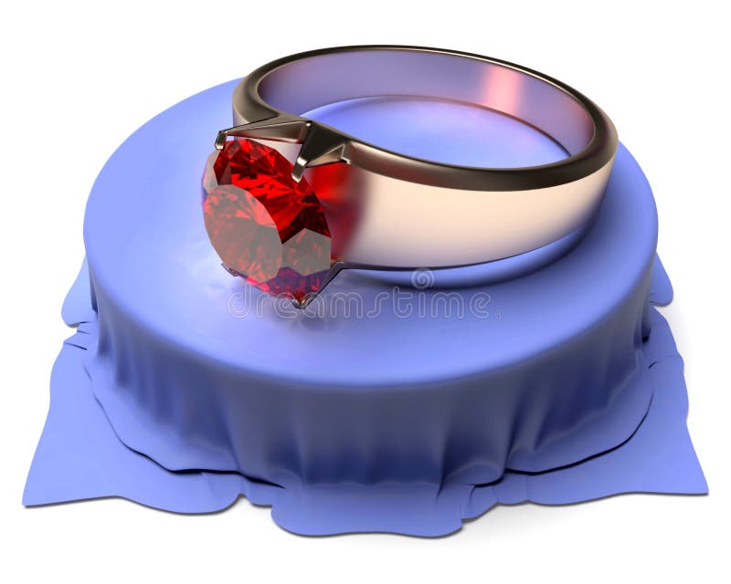 Blood drop shaped ruby stock illustration. Illustration of deluxe ...