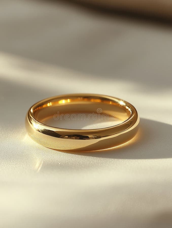 Gold Ring Soft Surface Gentle Lighting Stock Photos - Free & Royalty ...