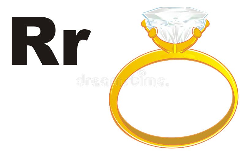 Ring and letters stock illustration. Illustration of decoration - 120055519