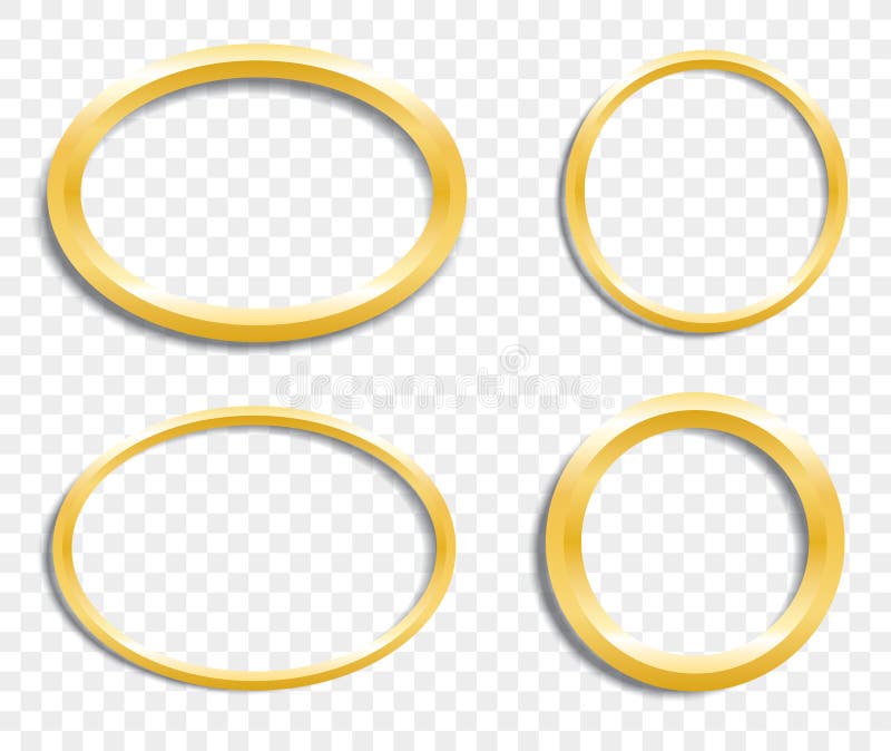 4 gold rings stock vector. Illustration of metal, decorative - 311281995