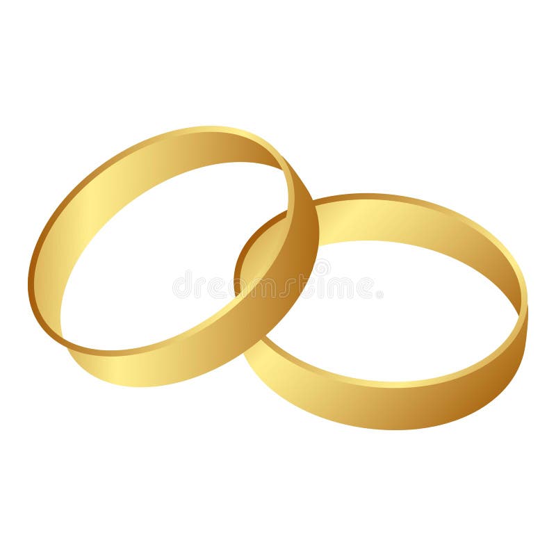 Two Wedding Rings Cartoon Stock Illustrations – 188 Two Wedding Rings ...