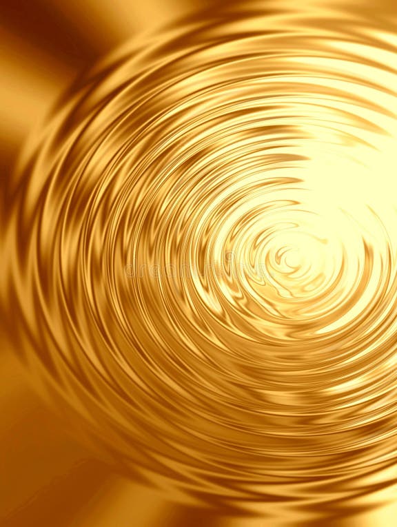 Gold Ripples in water stock illustration. Illustration of luminous - 743353