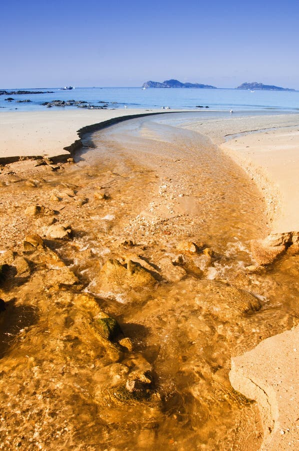 Gold river stock photo. Image of blue, sand, vigo, island - 13206254