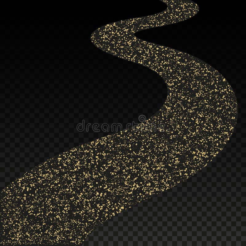 Gold road stock illustration. Illustration of dreams - 19164012