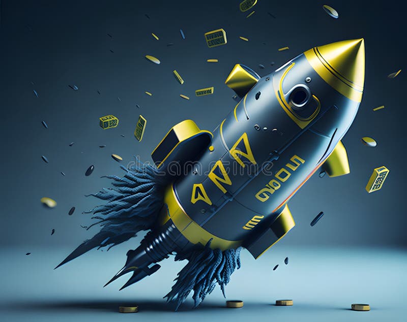 D Gold Rocket Stock Illustrations – 12 D Gold Rocket Stock ...