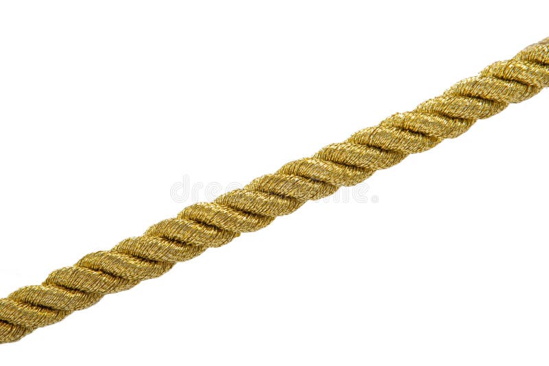 Golden rope stock photo. Image of cable, shining, straight - 17482454