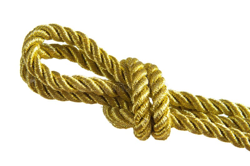 Golden rope stock photo. Image of cable, shining, straight - 17482454