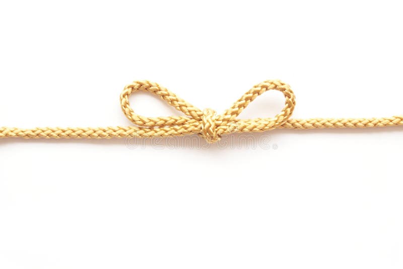 Gold rope knot stock image. Image of yellow, white, twist - 24922647