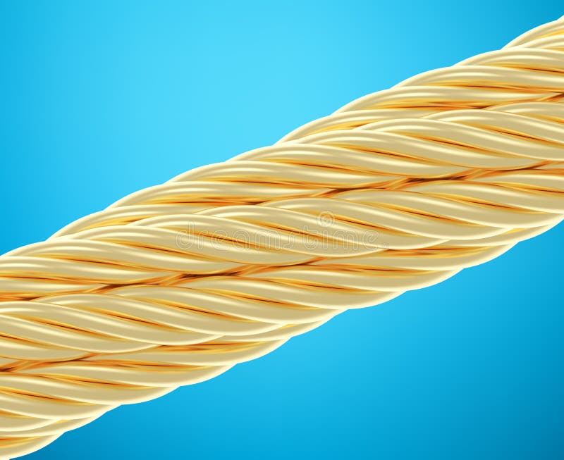 Gold rope stock illustration. Illustration of fame, elegance - 265061979