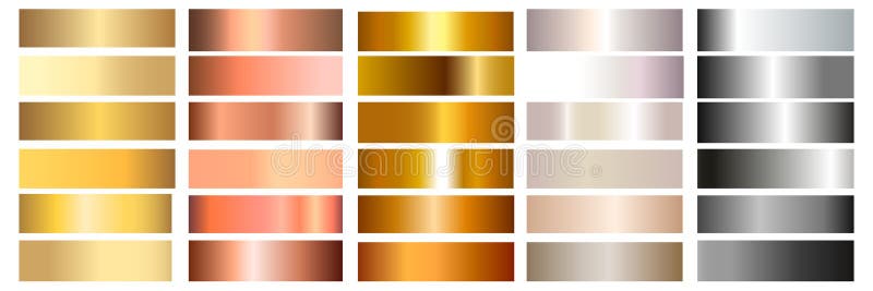 Gold Rose, Silver, Bronze, Copper and Golden Foil Texture Gradation ...