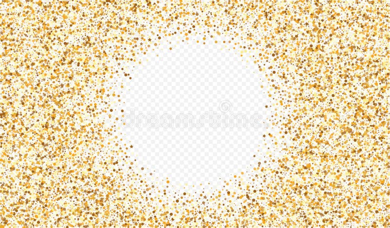 Gold Round Vector Transparent Background. Effect Stock Vector ...