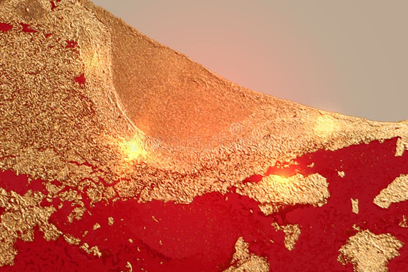 Gold and Ruby Red Shining Abstract Marble Background Stock Photo ...