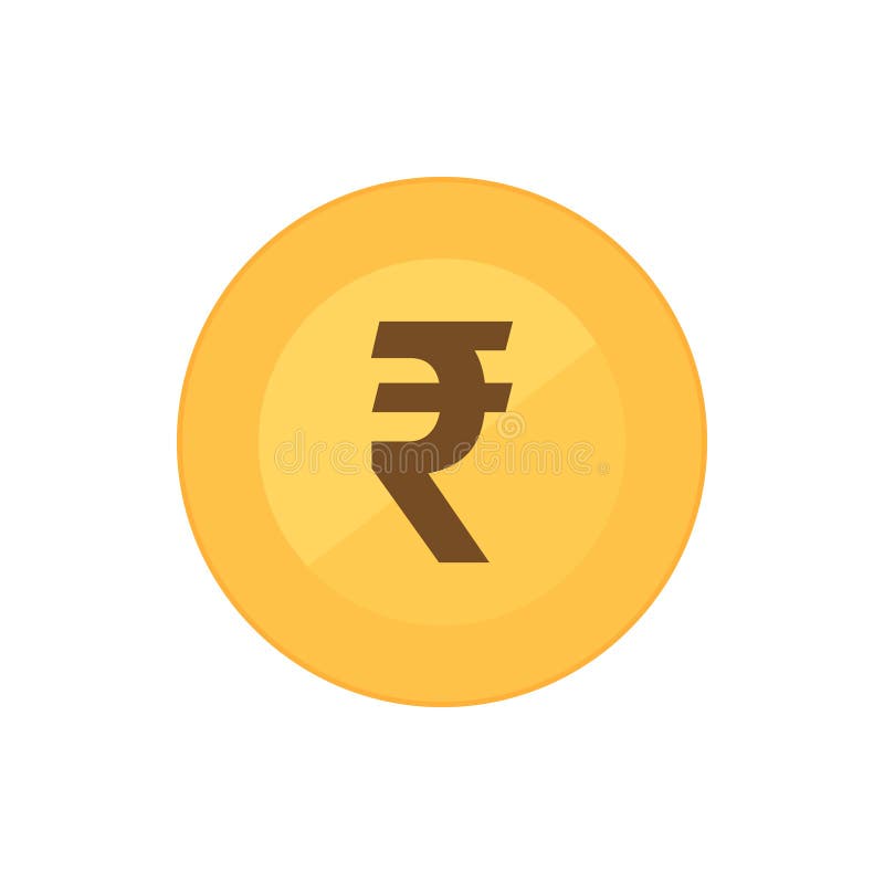 Rupee gold coin stack stock vector. Illustration of savings - 340326804