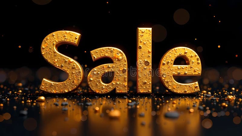 Gold Sale Sign. stock image. Image of marketing, bright - 376929517