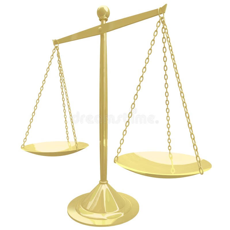 Scale of Justice stock vector. Illustration of measure - 30263948