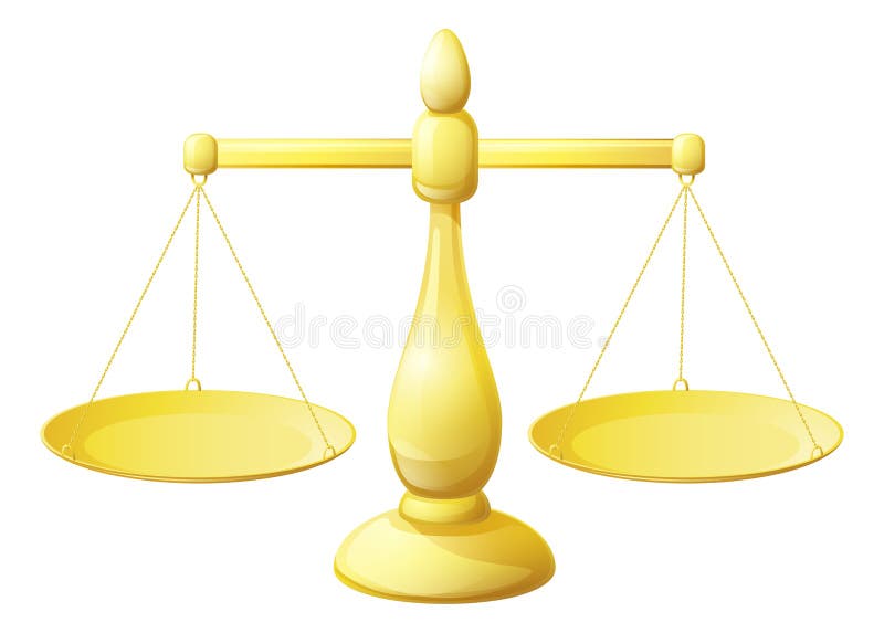 Scale question stock vector. Illustration of agree, golden - 17717577