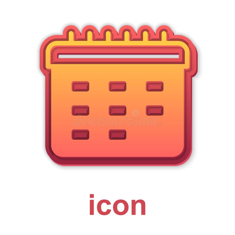 Set School Timetable Icon Isolated on Blue and White, Black Background ...