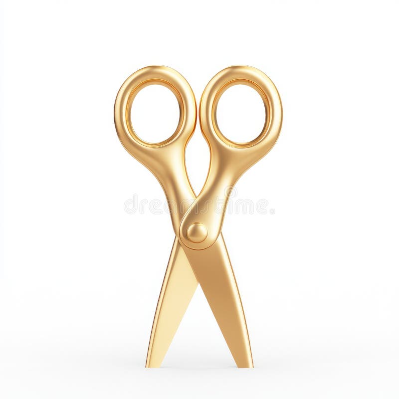Golden Scissors: Elegant Design for Cutting and Crafting Stock ...