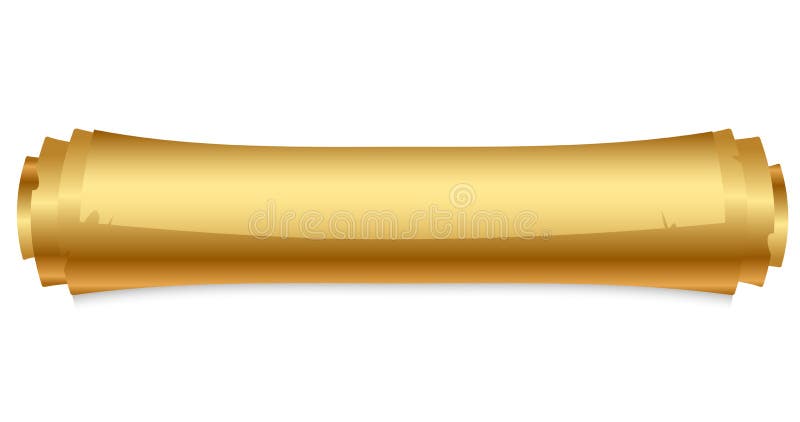 Gold Scroll Banner