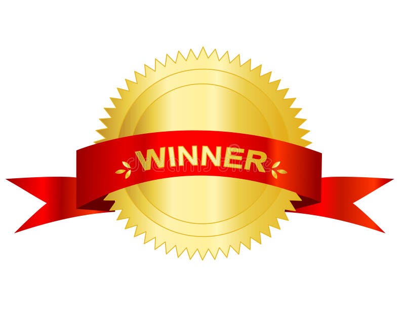 Winner Gold Seal stock vector. Illustration of badge - 18009723