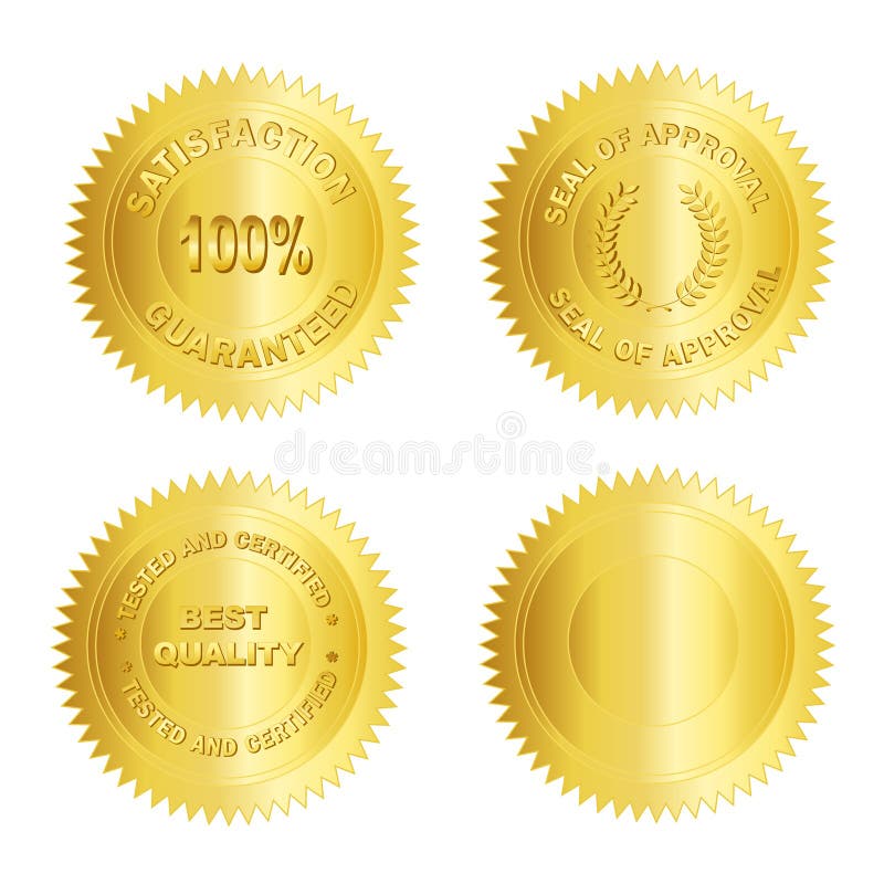 Original golden seal stamp stock photo. Image of goldenseal - 41601196