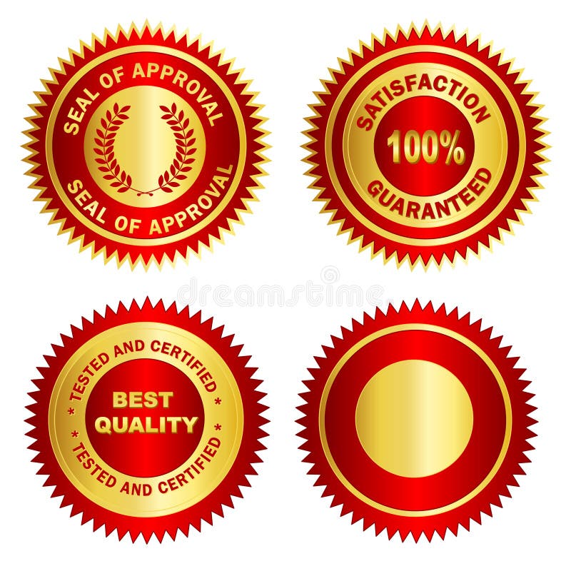 Gold Seal /Stamp /Medal Blank Stock Vector - Image: 21614994