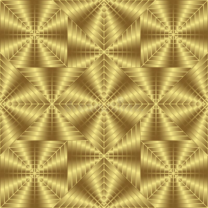 Gold Seamless Pattern, Golden Style Background Stock Illustration ...