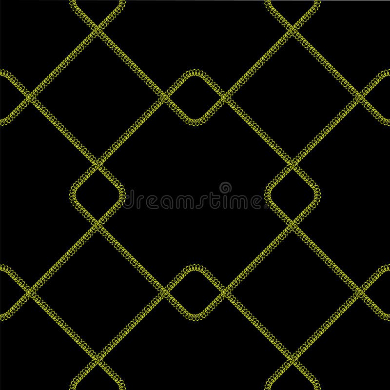 Yellow Chain Triangle Frame Stock Vector - Illustration of connection ...