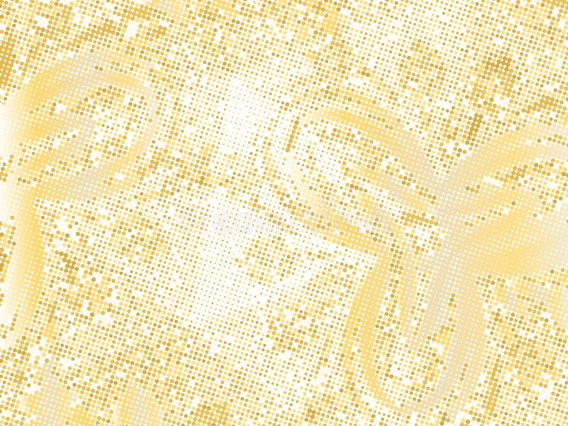 Gold Sequins Texture. Abstract Halftone Background. Vector Golden ...