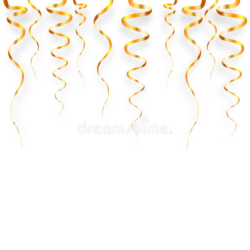 Hanging Gold Streamers Stock Illustrations – 316 Hanging Gold Streamers ...