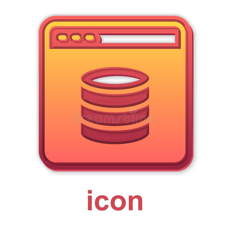 Gold server icons stock illustration. Illustration of burn - 8533274