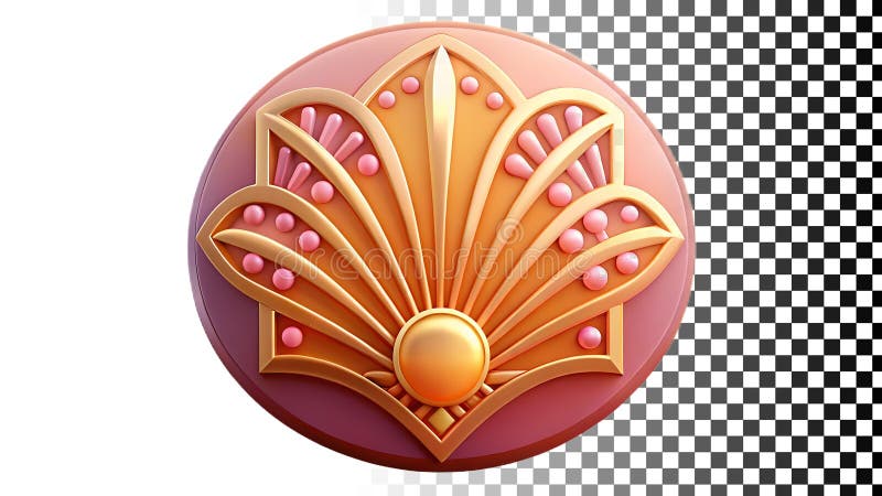 Gold Shell Shape, Elegant Sea Element, Nautical and Luxury Design Png ...