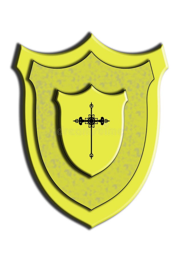 Gothic Shield Insignia stock vector. Illustration of medieval - 10074447