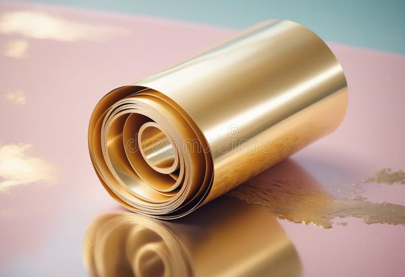 Gold Shiny Foil Background, Yellow Gloss Metallic Texture with ...