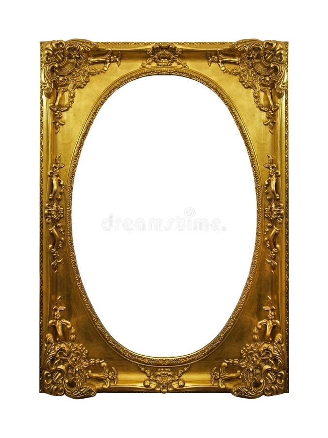 Gold shiny frame stock image. Image of isolated, shiny - 35092231