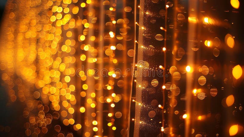 A gold shiny lights. stock photo. Image of blurred, decoration - 354435666