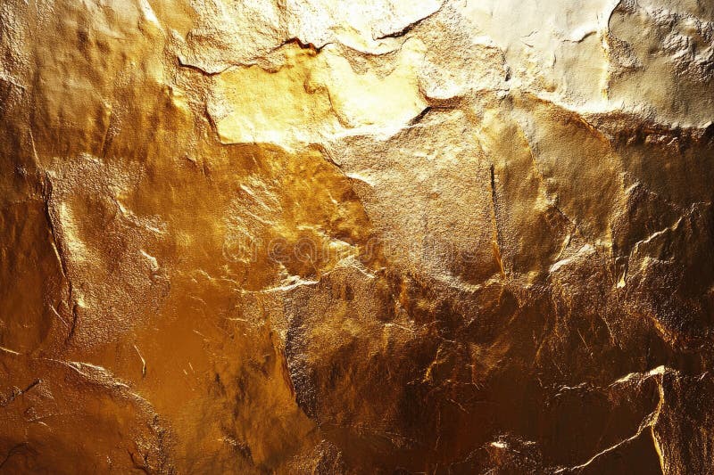 A Gold Shiny Wall with an Abstract Textured Surface Stock Photo - Image ...