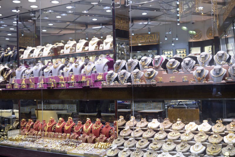 Gold shop editorial image. Image of arab, gold, owner - 99106055