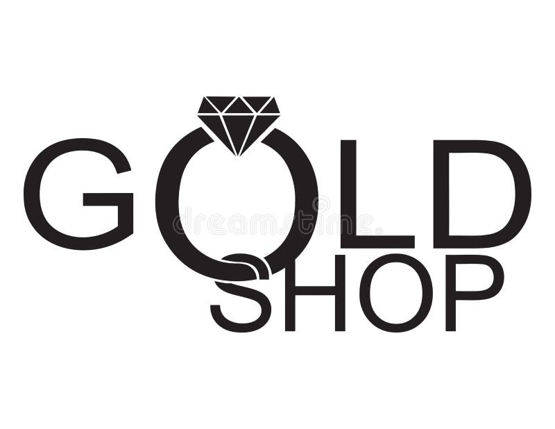 3D gold e-shop text stock illustration. Illustration of marketing ...