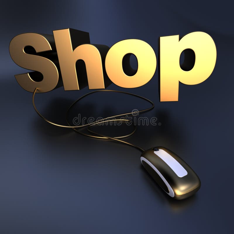 Shop online stock illustration. Illustration of sale - 13567604