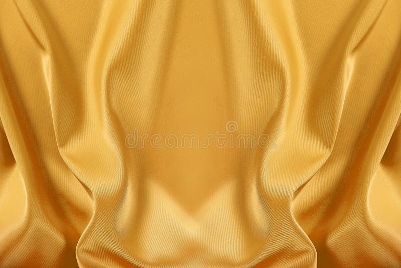 Gold silk satin. stock image. Image of decoration, pleated - 92465151