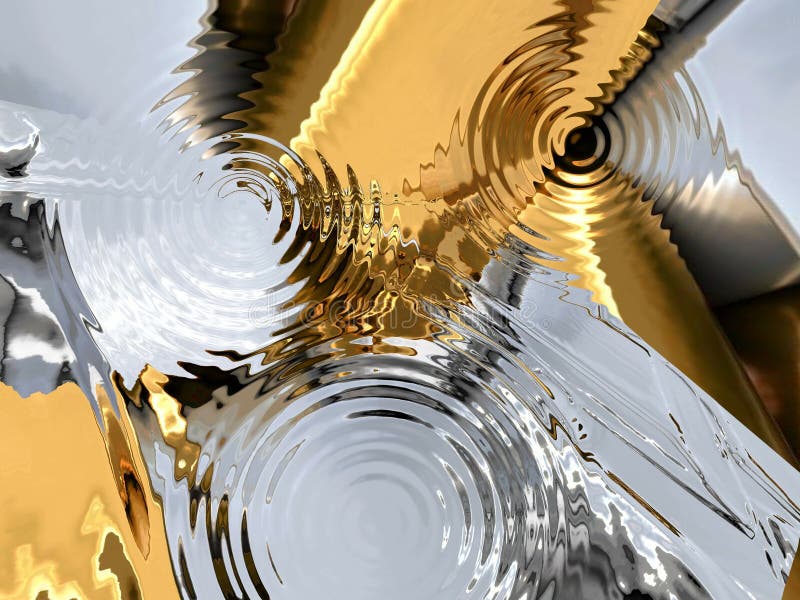 Gold Silver Abstracts stock illustration. Illustration of silver ...
