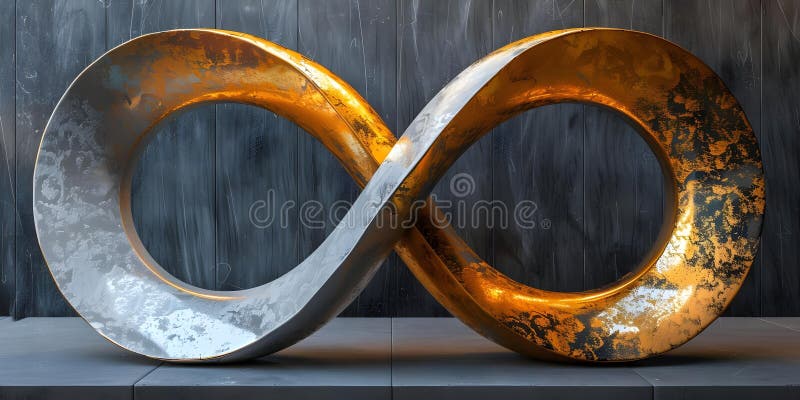 "Gold and Silver Artwork Symbolizing Eternal Beauty and Infinity ...